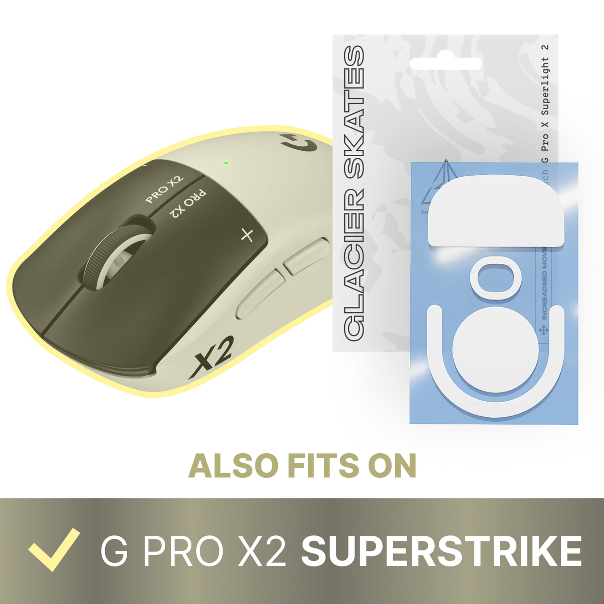 Glacier Skates - Logitech G Pro X Superlight 2 & X2 Superstrike ...